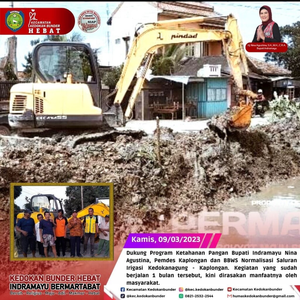 Dukung Program Ketahanan Pangan Pemdes Kaplongan Dan Bbws Normalisasi